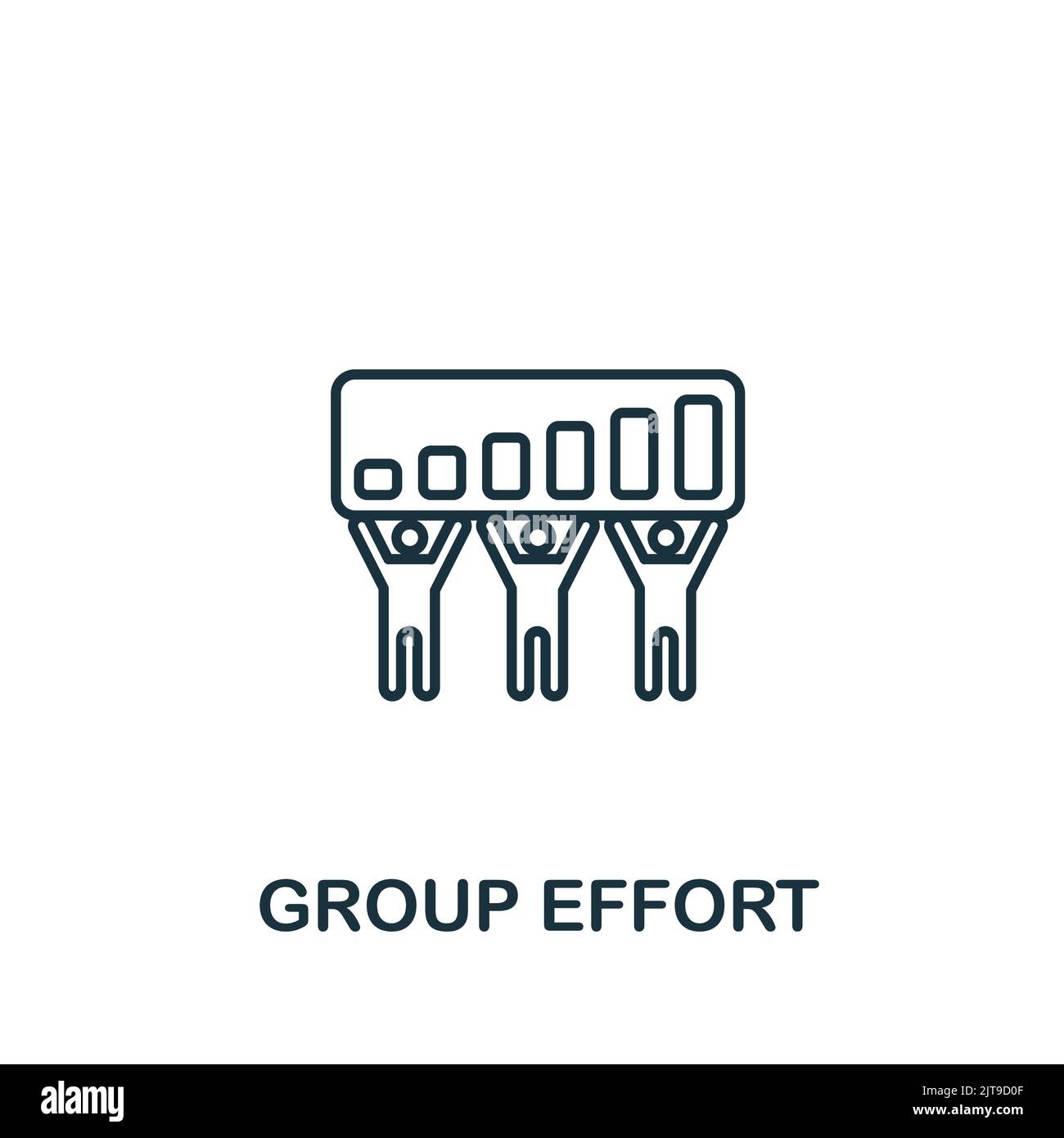 Group Effort icon. Line simple icon for templates, web design and ...