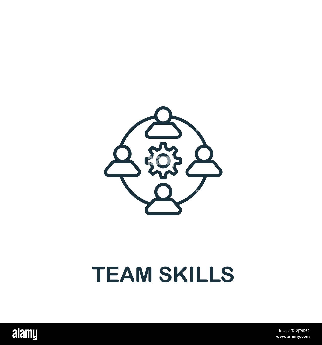 Team Skills icon. Line simple icon for templates, web design and ...