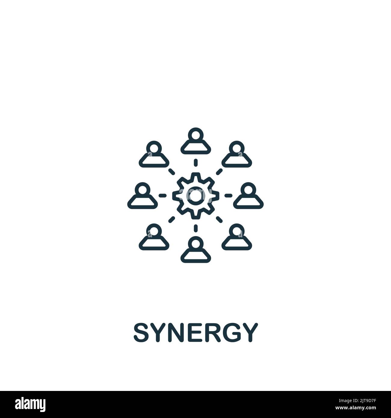 Synergy icon. Line simple icon for templates, web design and ...