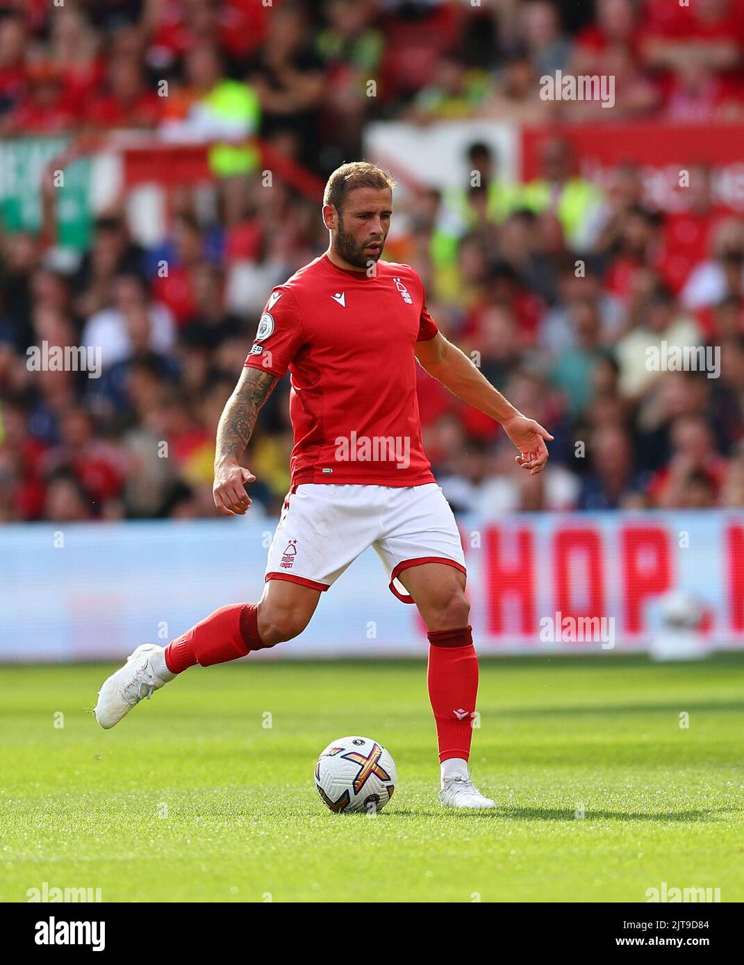Nottingham, UK. 28th August 2022. Steve Cook of Nottingham Forest ...