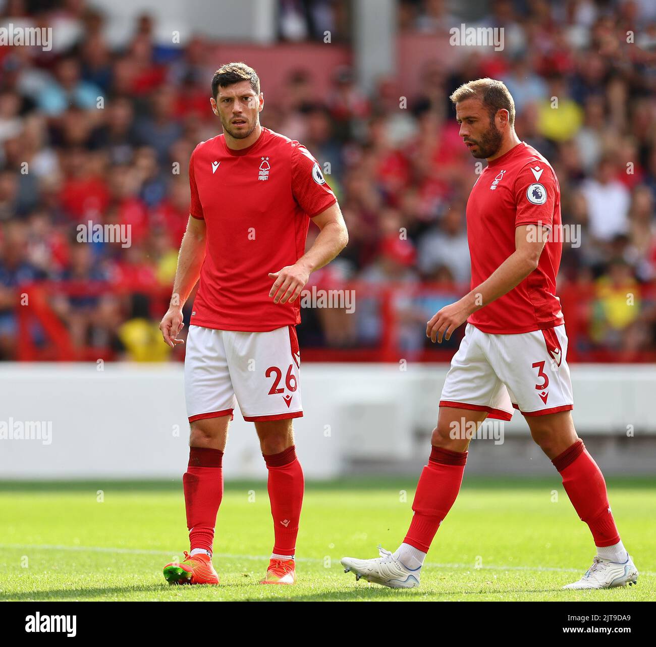 Nottingham, UK. 28th August 2022. Scott McKenna of Nottingham Forest ...