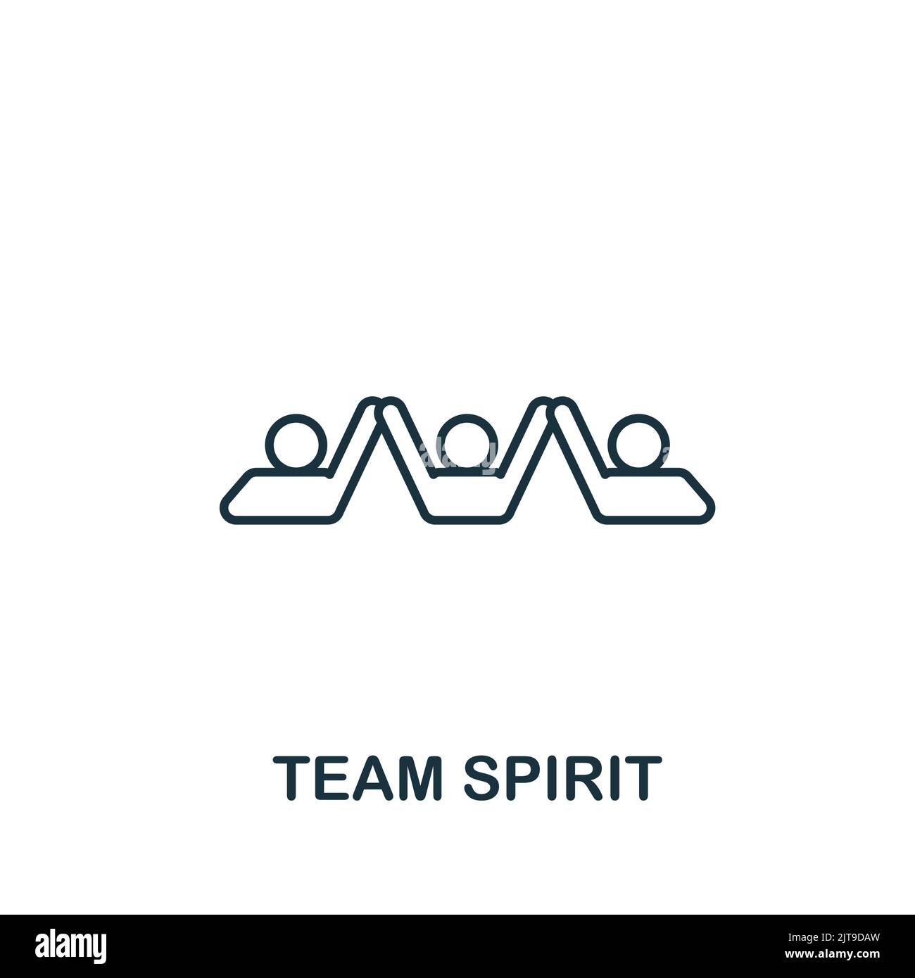 Team Spirit icon. Line simple icon for templates, web design and ...
