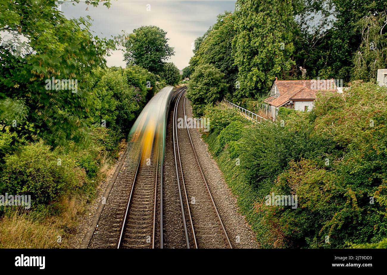 Trains and train strike Stock Photo - Alamy