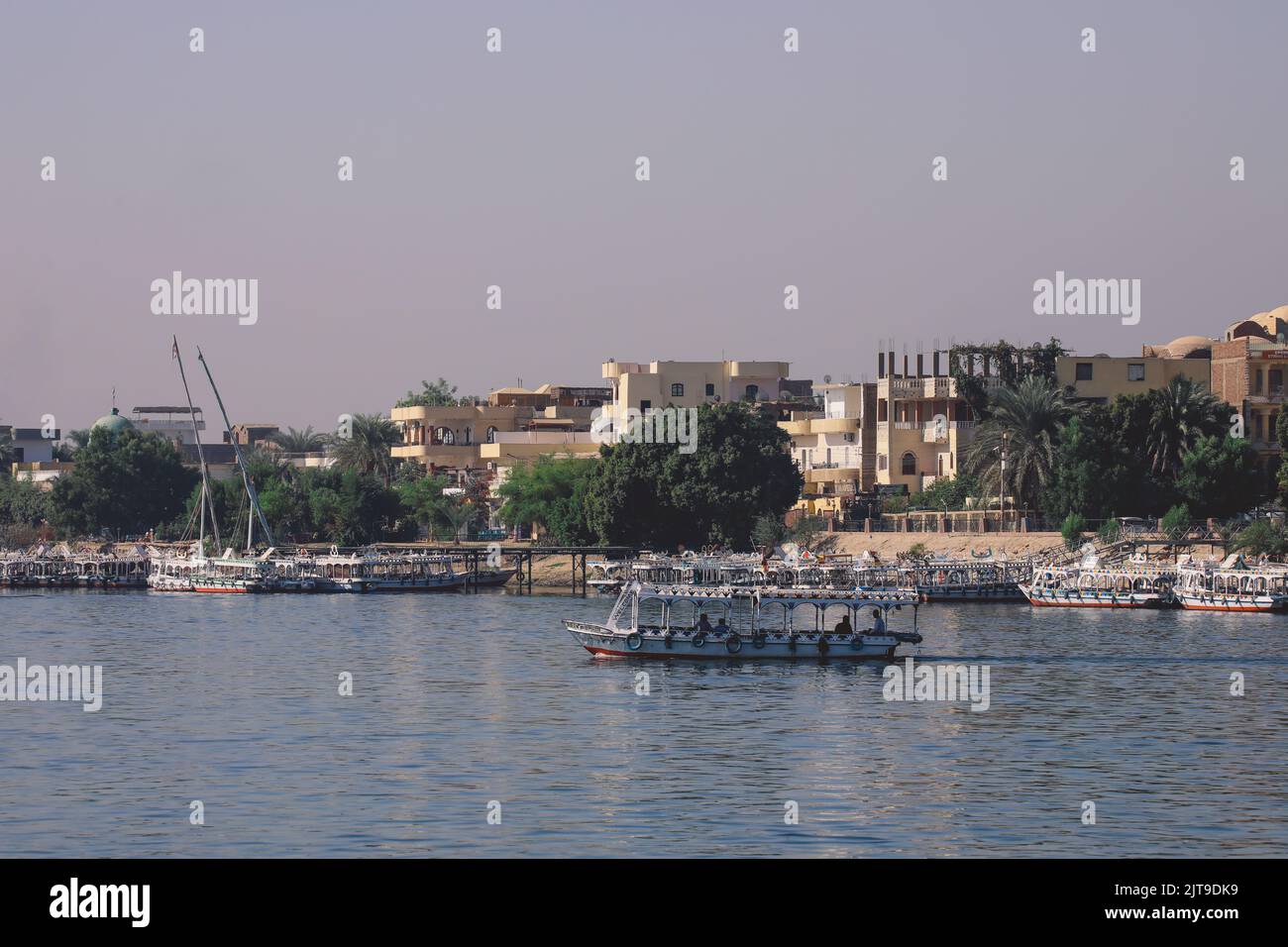 Egyptian Boat on the Nile River for Passengers transportation to ...