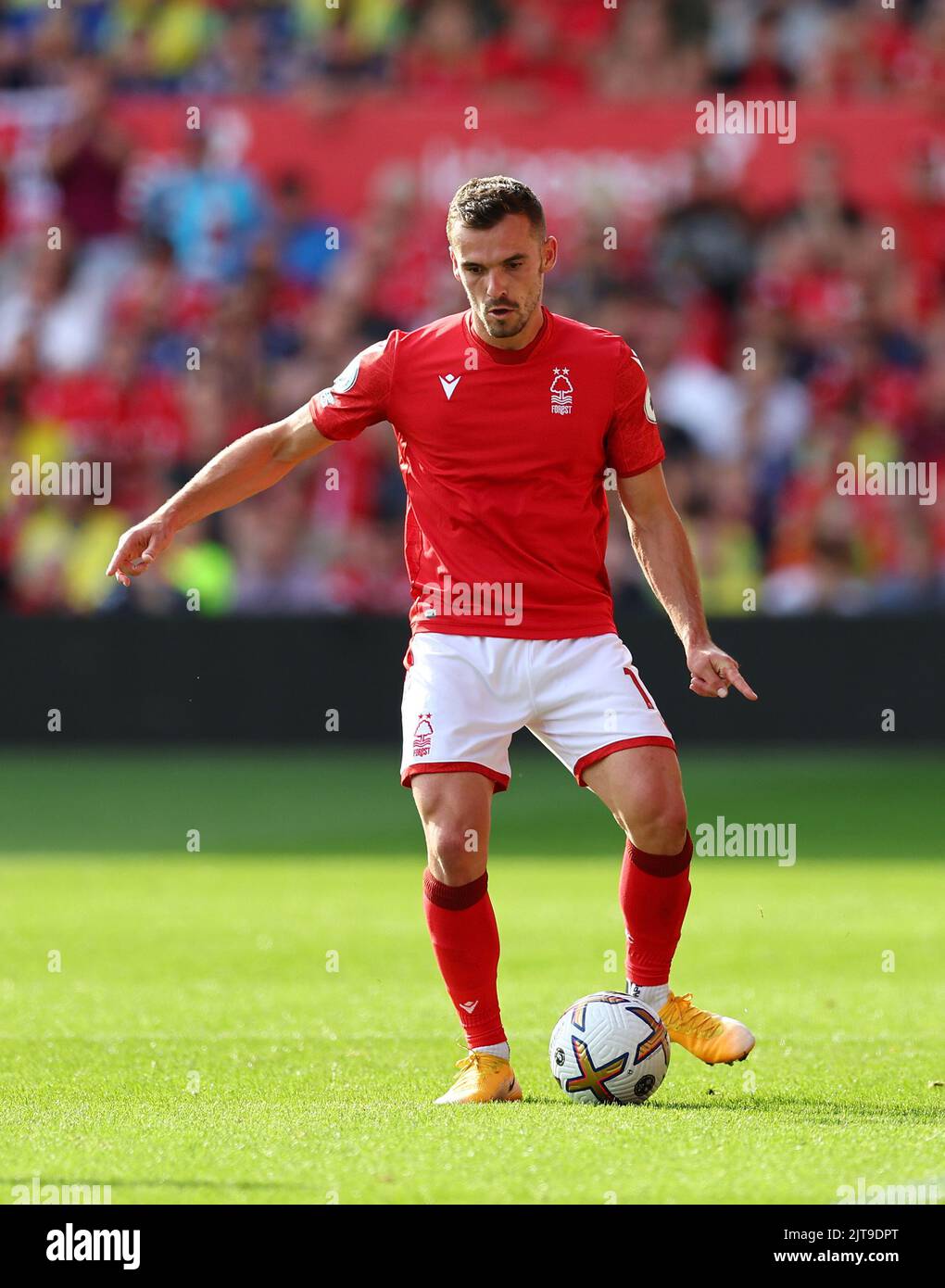 Nottingham, UK. 28th August 2022. Harry Toffolo of Nottingham Forest ...