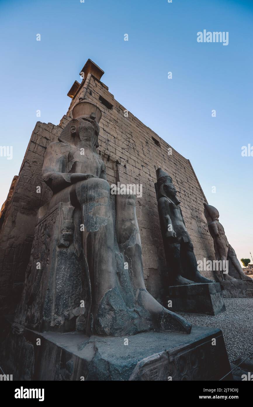 Luxor temple illuminated hi-res stock photography and images - Alamy