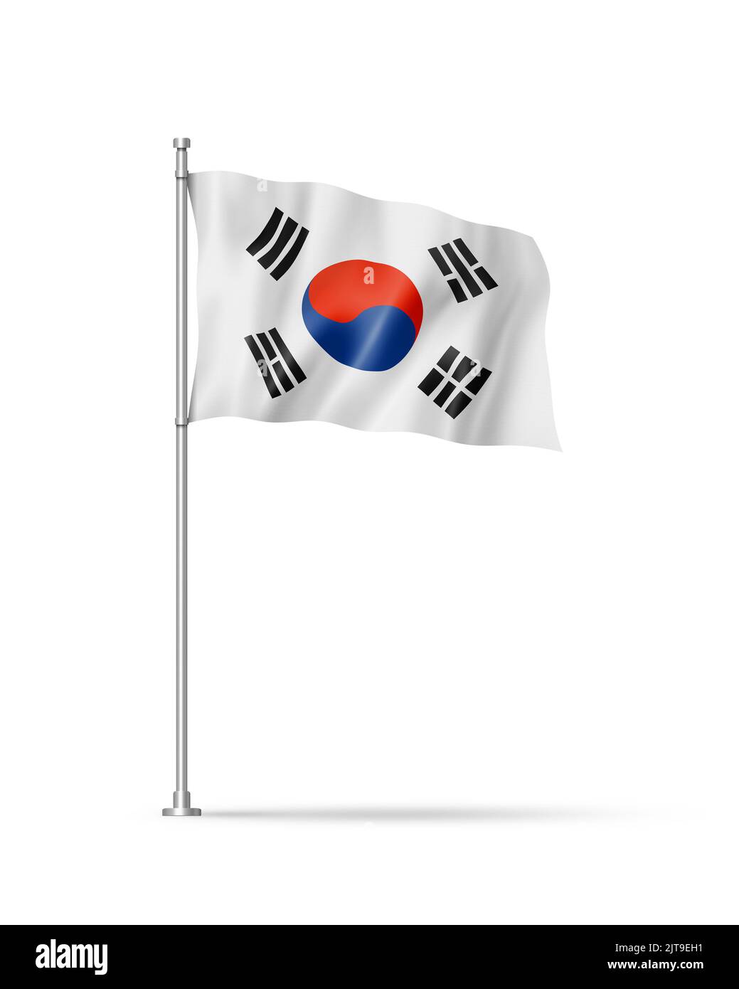 South Korean Flag Pole