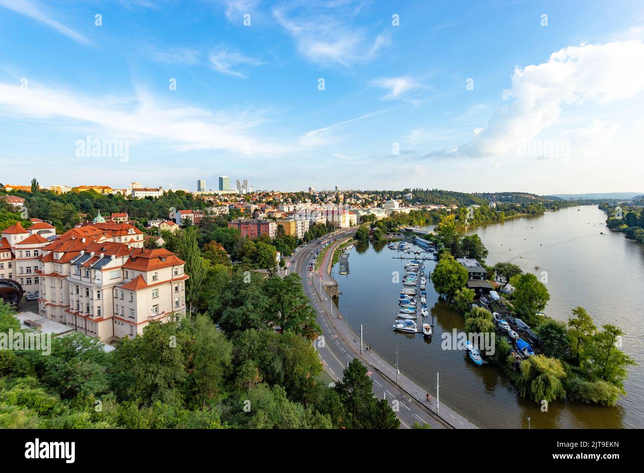 Beautiful panorama vltava river boat hi-res stock photography and ...