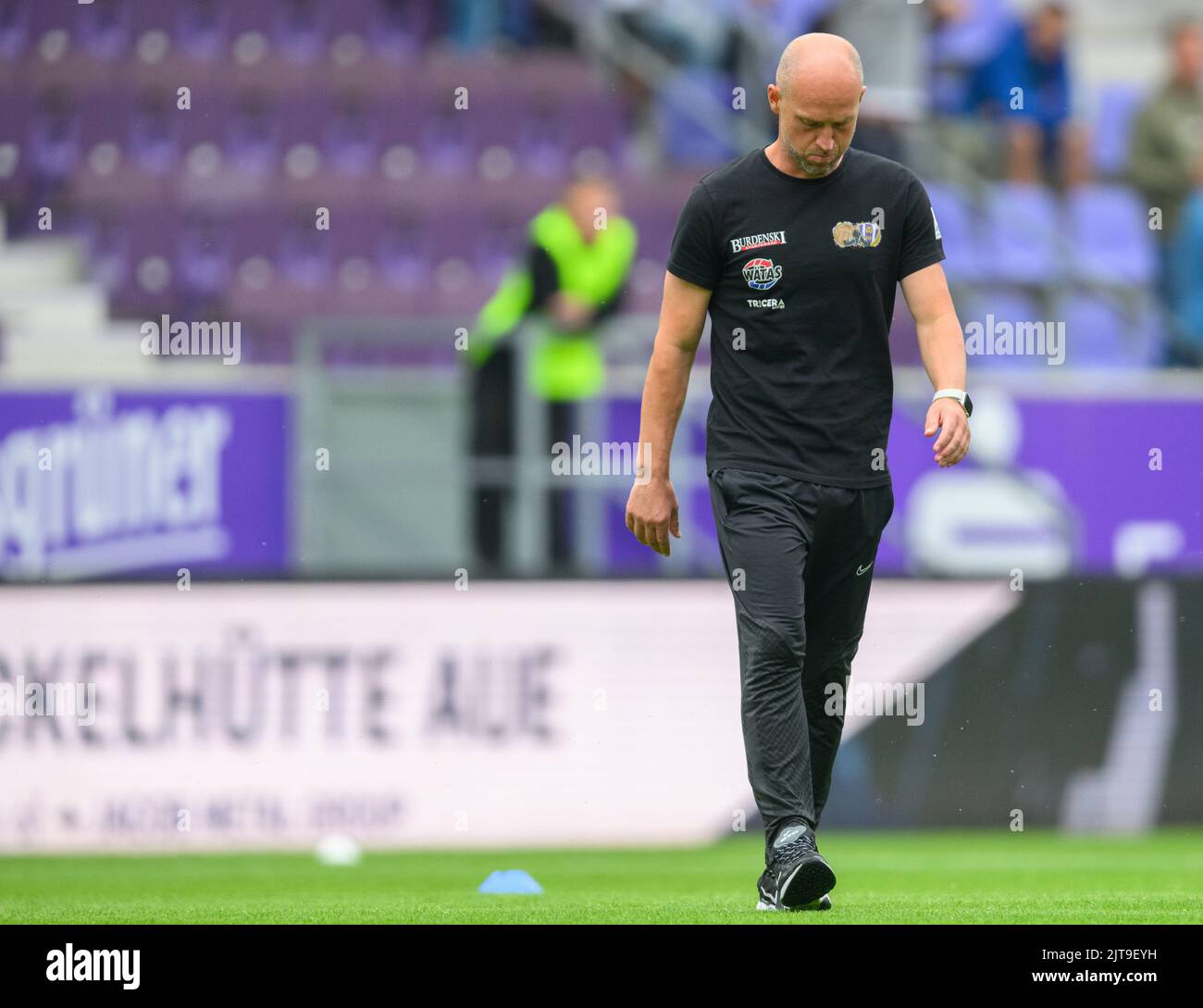Aue, Germany. 28th Aug, 2022. Soccer: 3rd league, FC Erzgebirge Aue ...