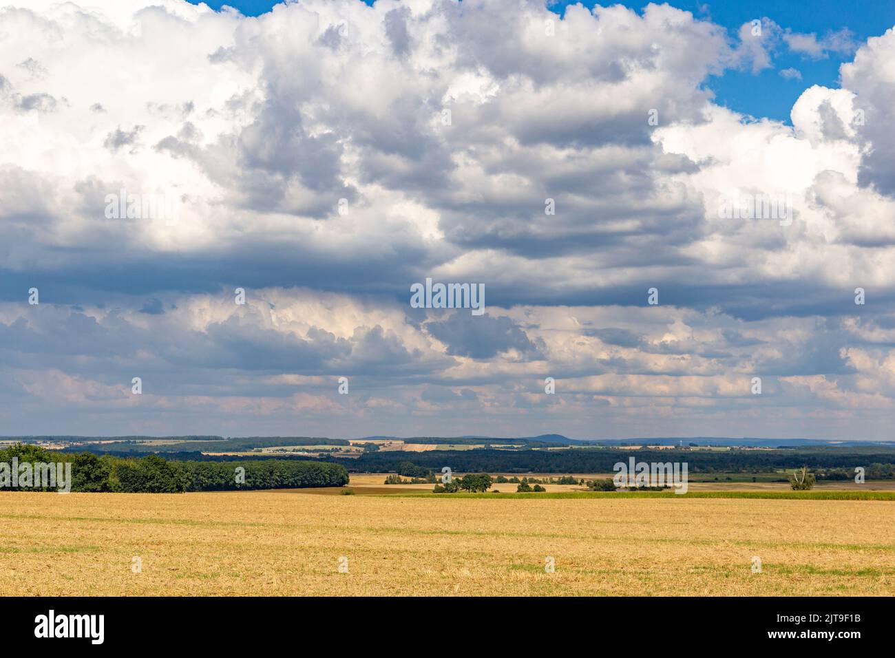 Simple rural landscape hay hi-res stock photography and images - Alamy