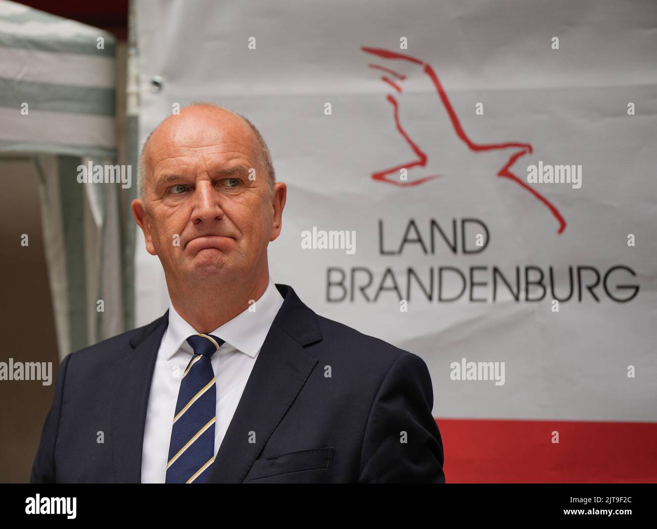 26 August 2022, Brandenburg, Potsdam: Dietmar Woidke (SPD), Minister ...