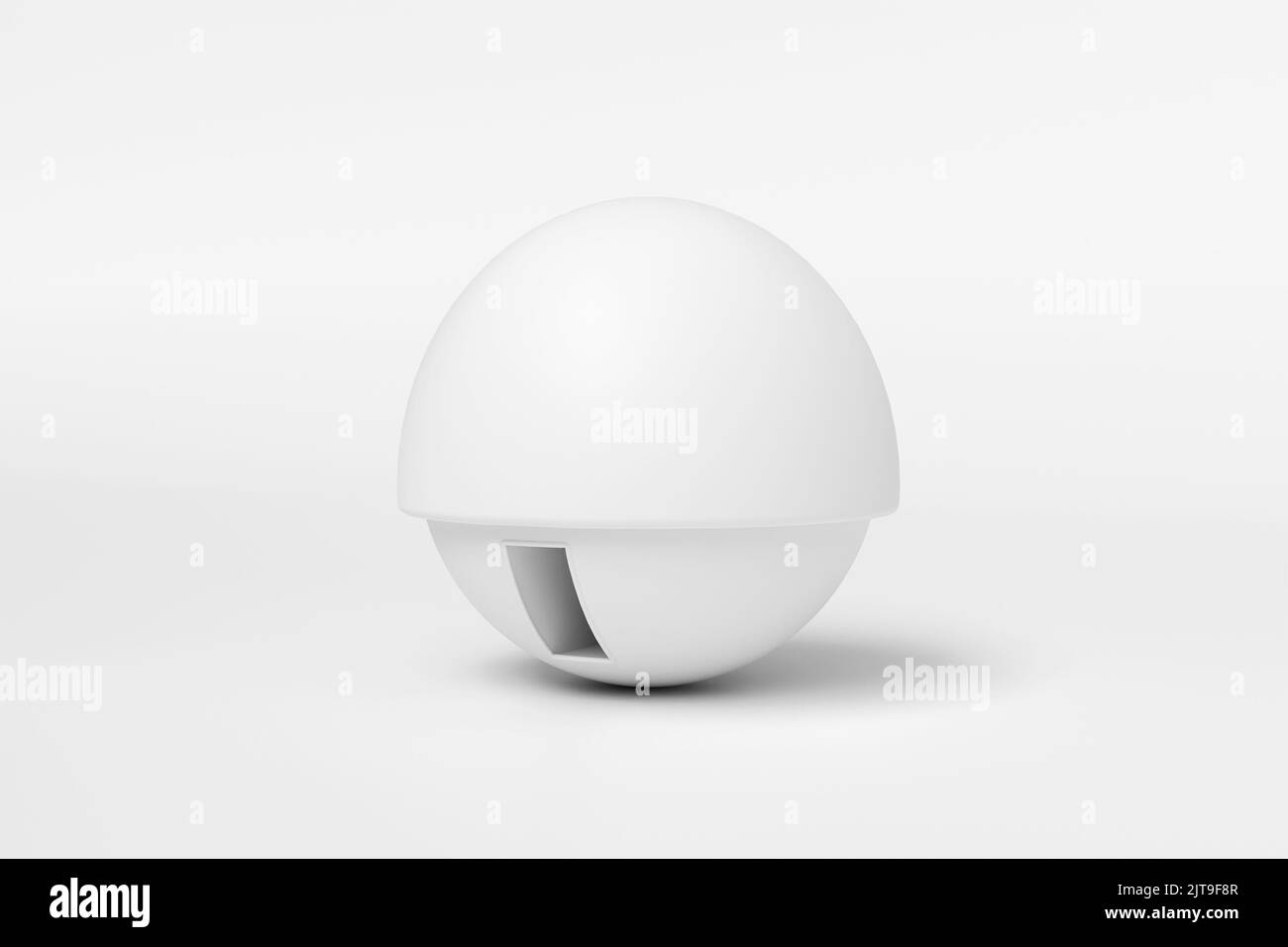 Abstract white house sphere shape isolate on white background. Modern ...