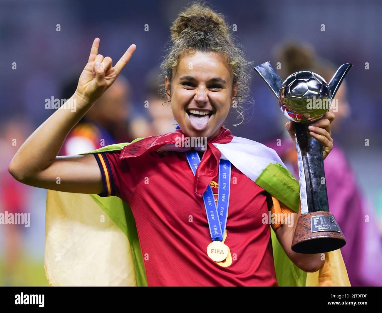 Costa rica celebrates her gold medal hi-res stock photography and ...