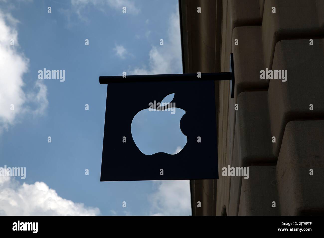 Close Up Apple Logo At Amsterdam The Netherlands 23-8-2022 Stock Photo ...
