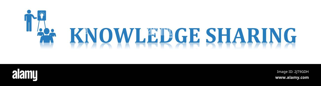 Illustration of a knowledge sharing concept Stock Photo - Alamy