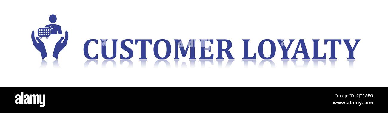 Illustration of a customer loyalty concept Stock Photo - Alamy