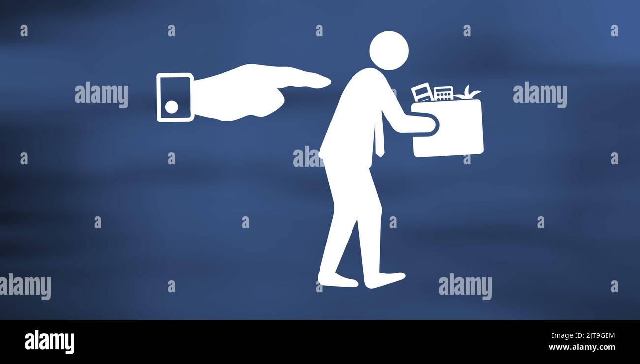 Illustration of a job loss concept Stock Photo - Alamy