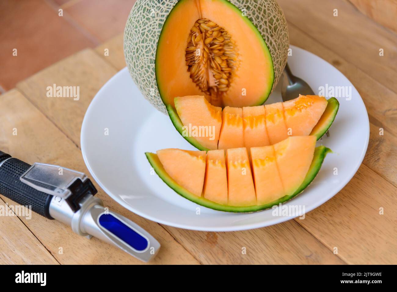 Split melon hi-res stock photography and images - Alamy