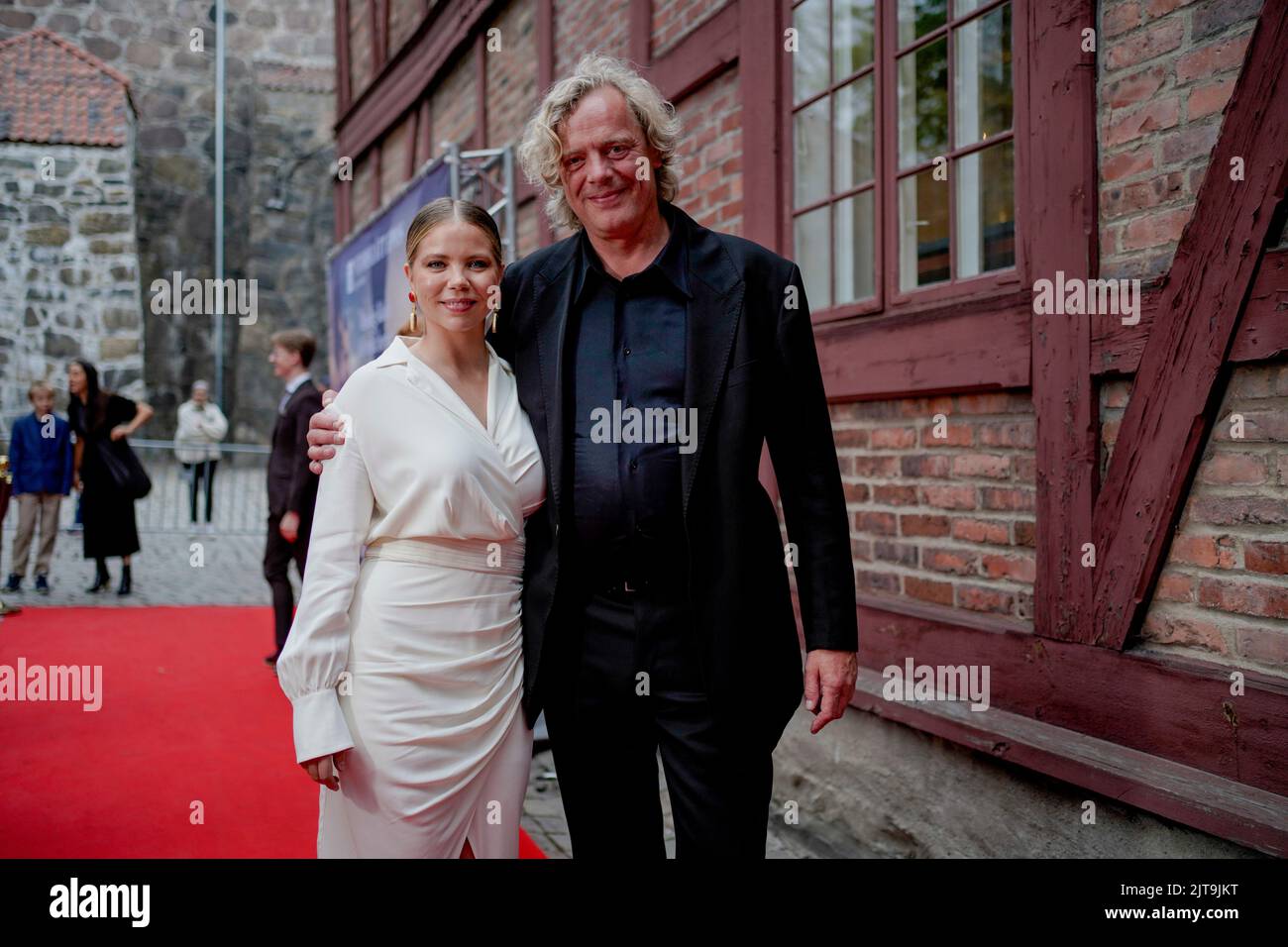 Oslo 20220826.Alexandra Gjerpen and director Gunnar Vikene during the ...
