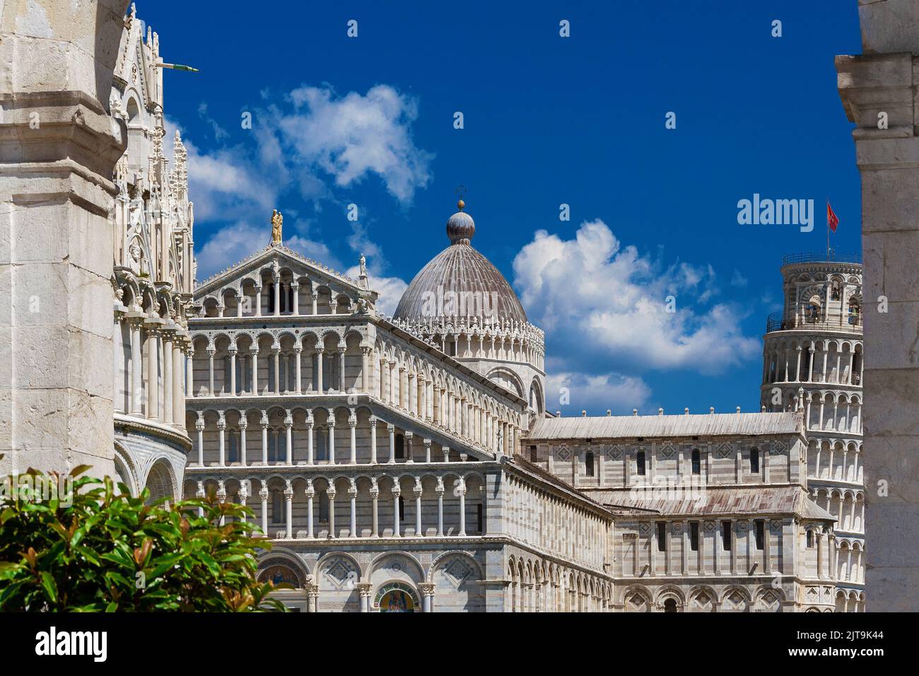Pisa most famous three landmarks: Leaning Tower, Baptistery and ...