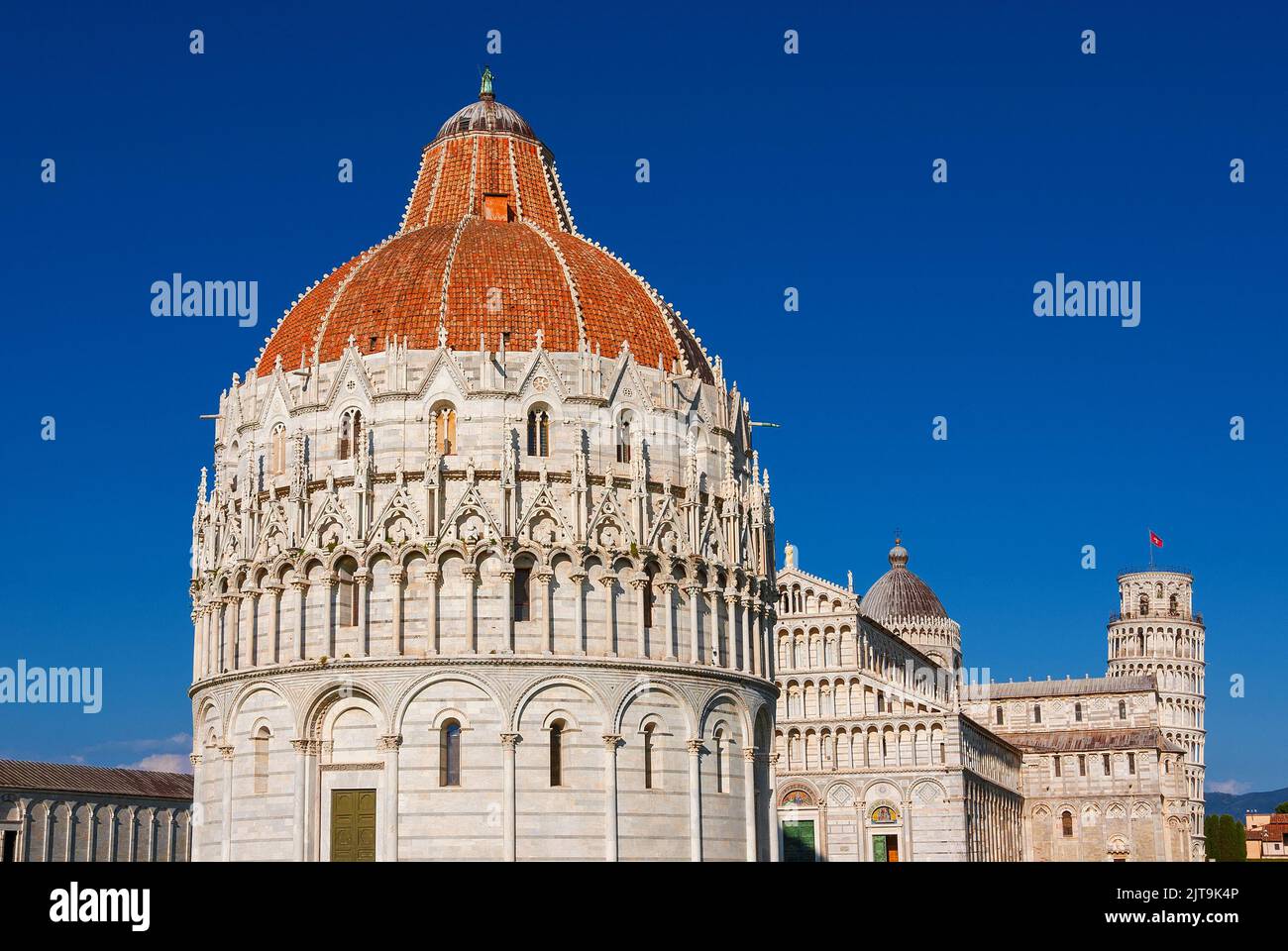 Pisa most famous three landmarks: Leaning Tower, Baptistery and ...