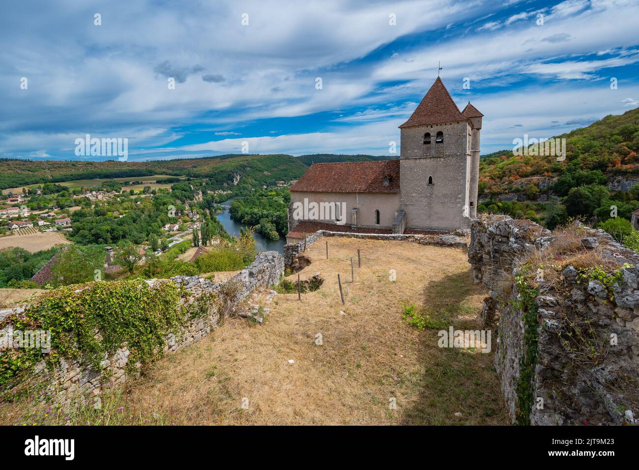 France, Lot, Saint-Cirq-Lapopie, labelled Les Plus Beaux Villages de ...