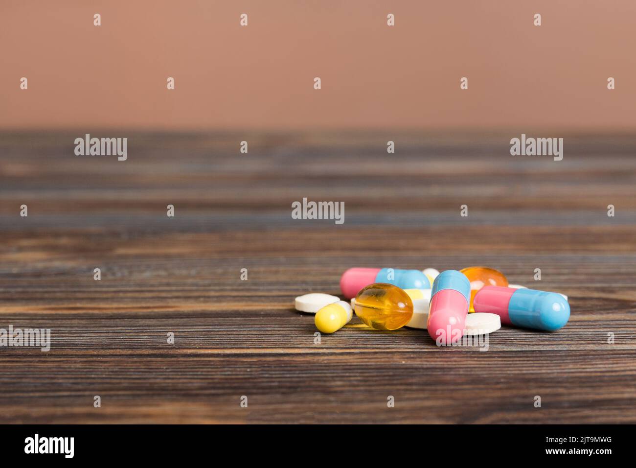 Collection Of Various Medical Tablets And Pills. Assorted ...