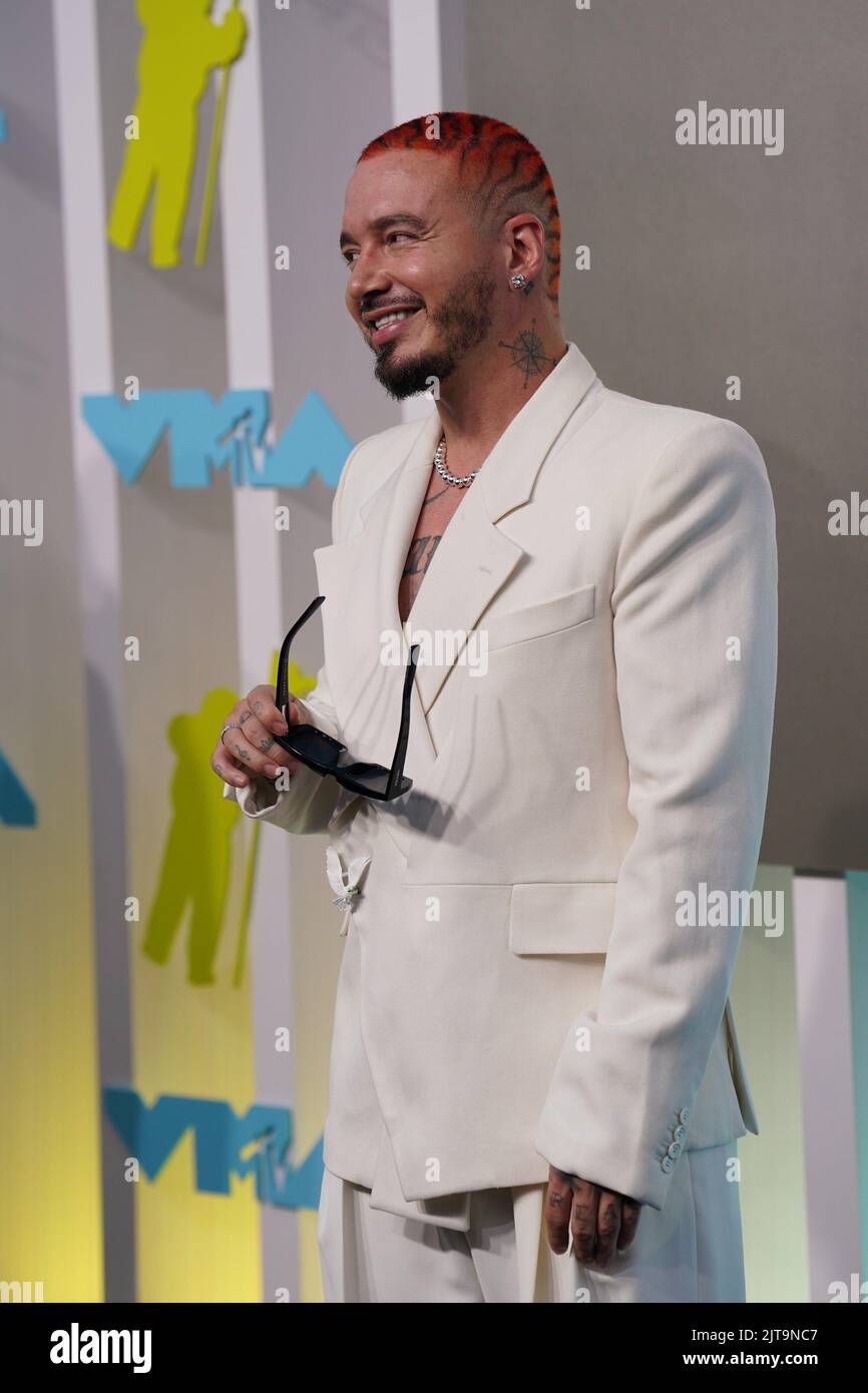 Newark, NJ, USA. 28th Aug, 2022. J Balvin at arrivals for MTV Video ...