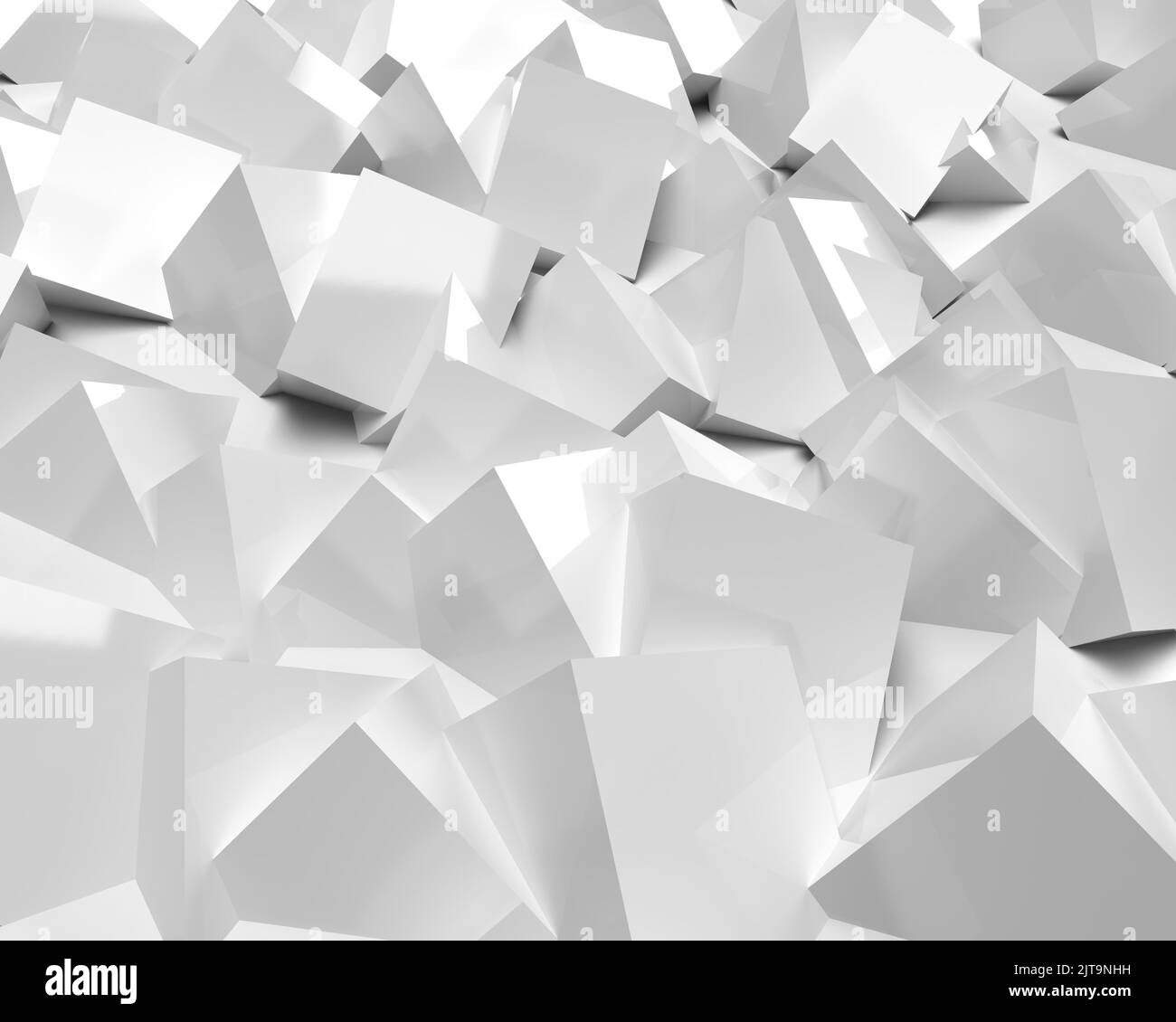 Wallpaper. White abstract polyhedra. 3d texture. Background Stock Photo ...