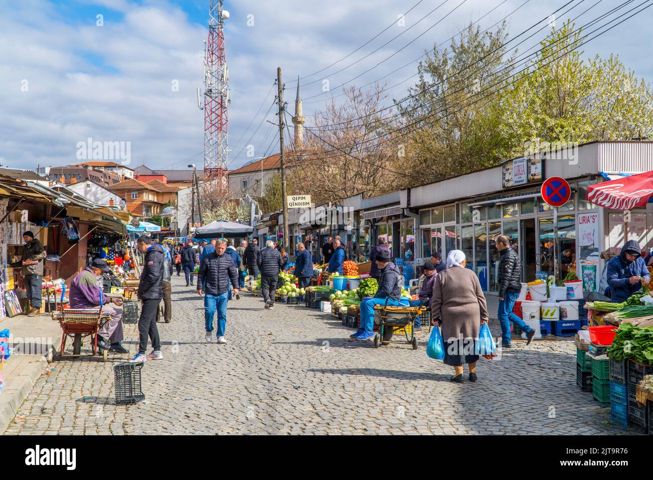 A view of the local market in Pristina, Kosovo Stock Photo - Alamy