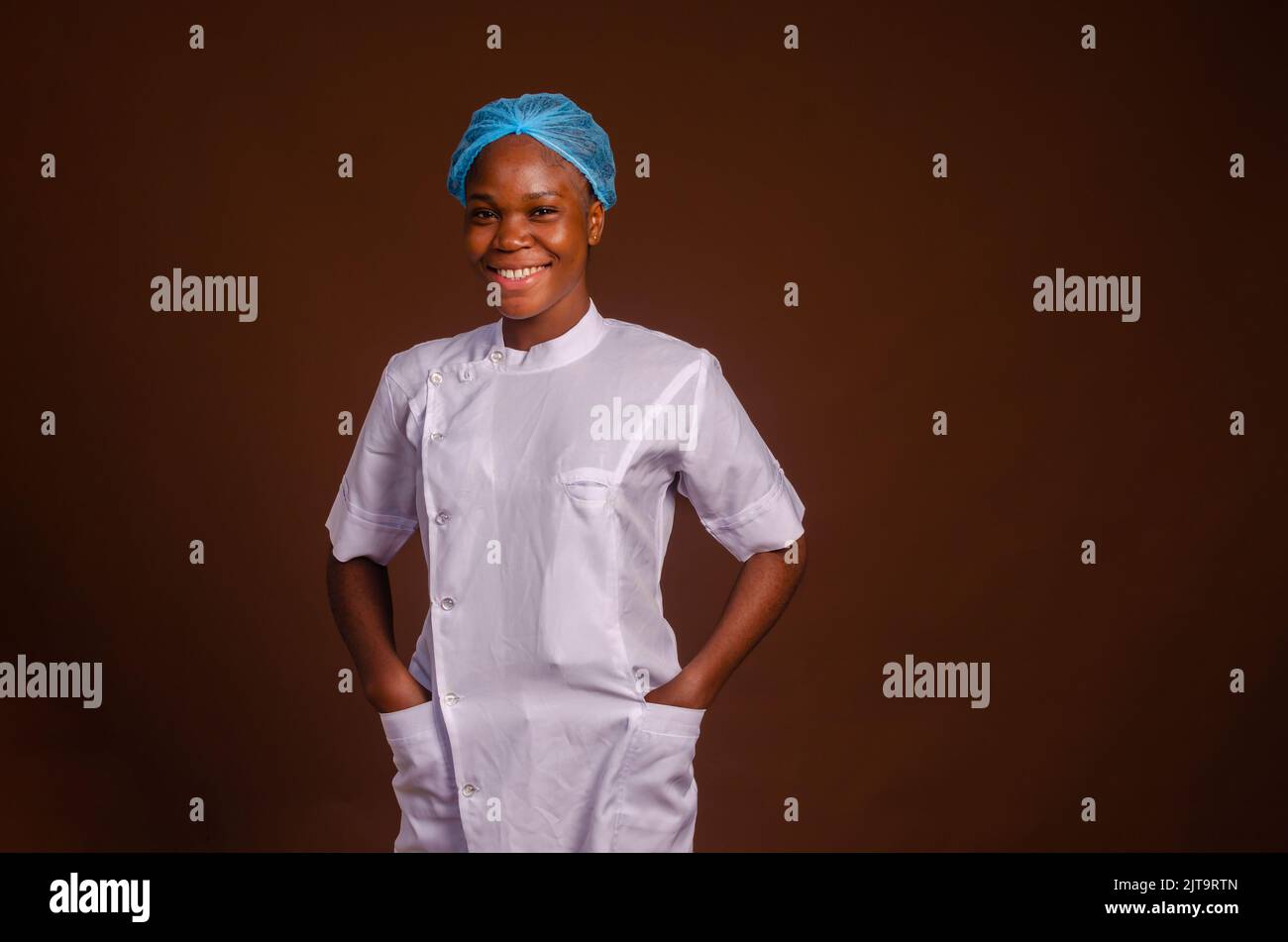 Smiling nurse in the hospital. Smiling nurse portrait Stock Photo - Alamy