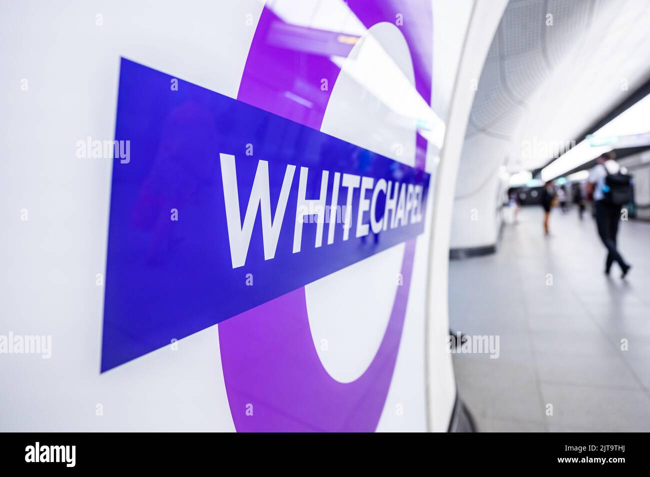 Whitechapel - Elizabeth Line Station Stock Photo - Alamy