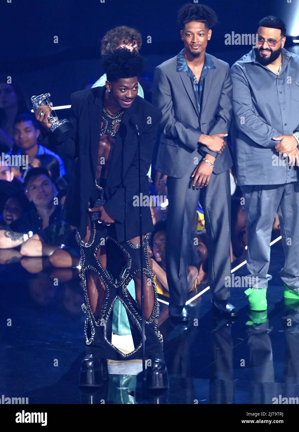 August 28th, 2022. Newark, USA Lil Nas X on stage at the 2022 MTV Video ...