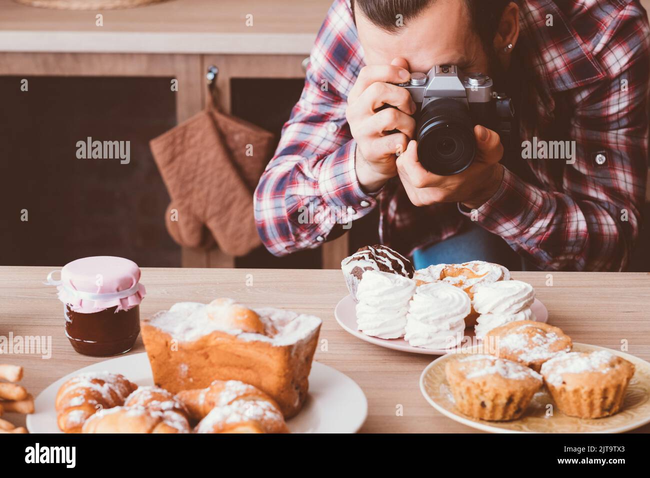 food photography homemade sweet bakery pastries Stock Photo - Alamy