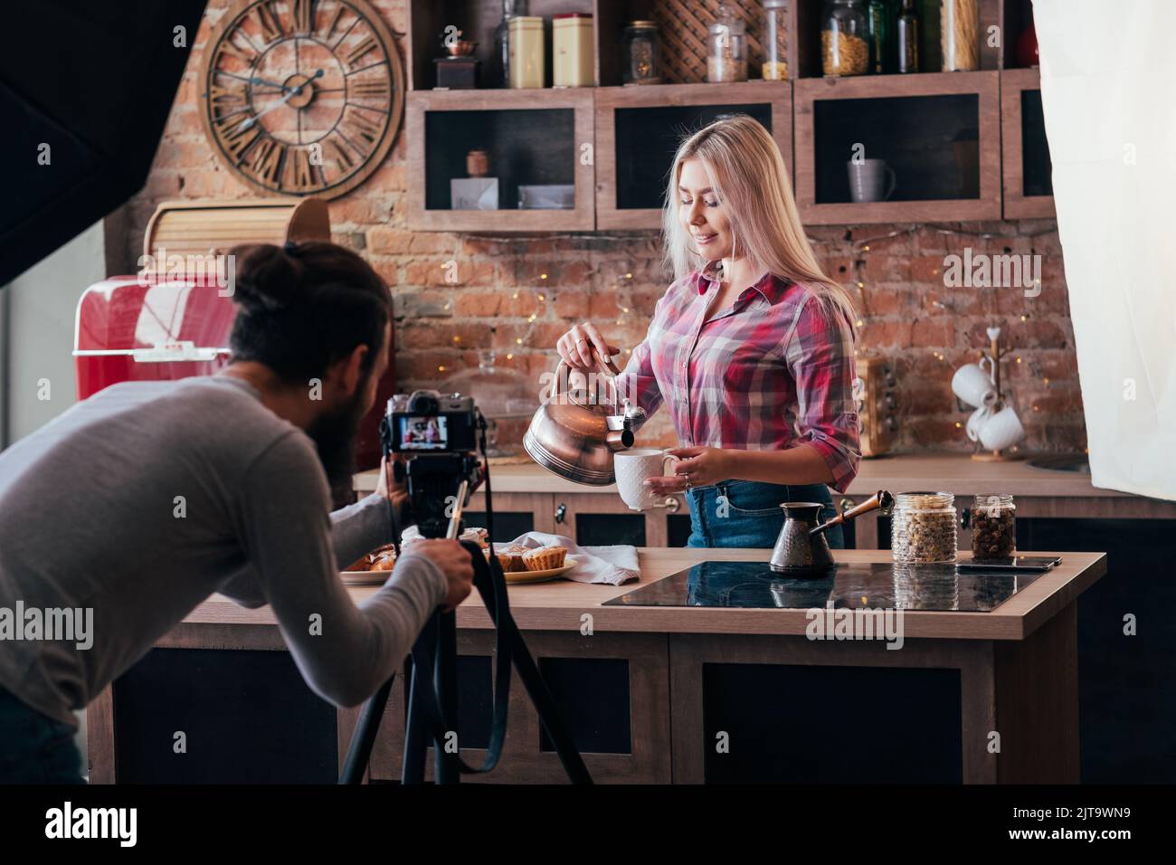 homemade cooking baking backstage photography Stock Photo - Alamy