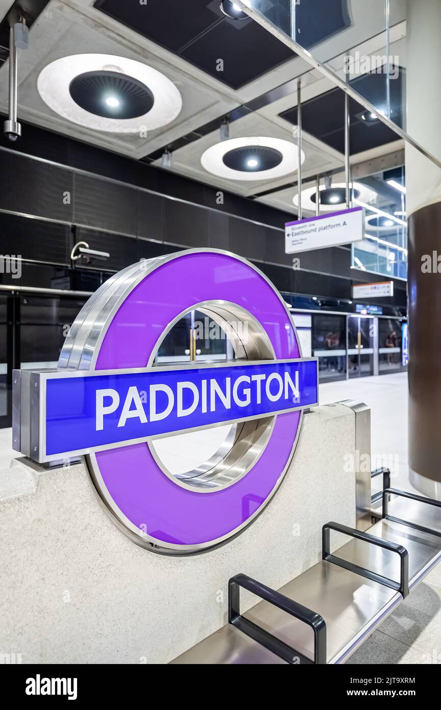 Paddington - Elizabeth Line Station, Paddington, London Stock Photo - Alamy