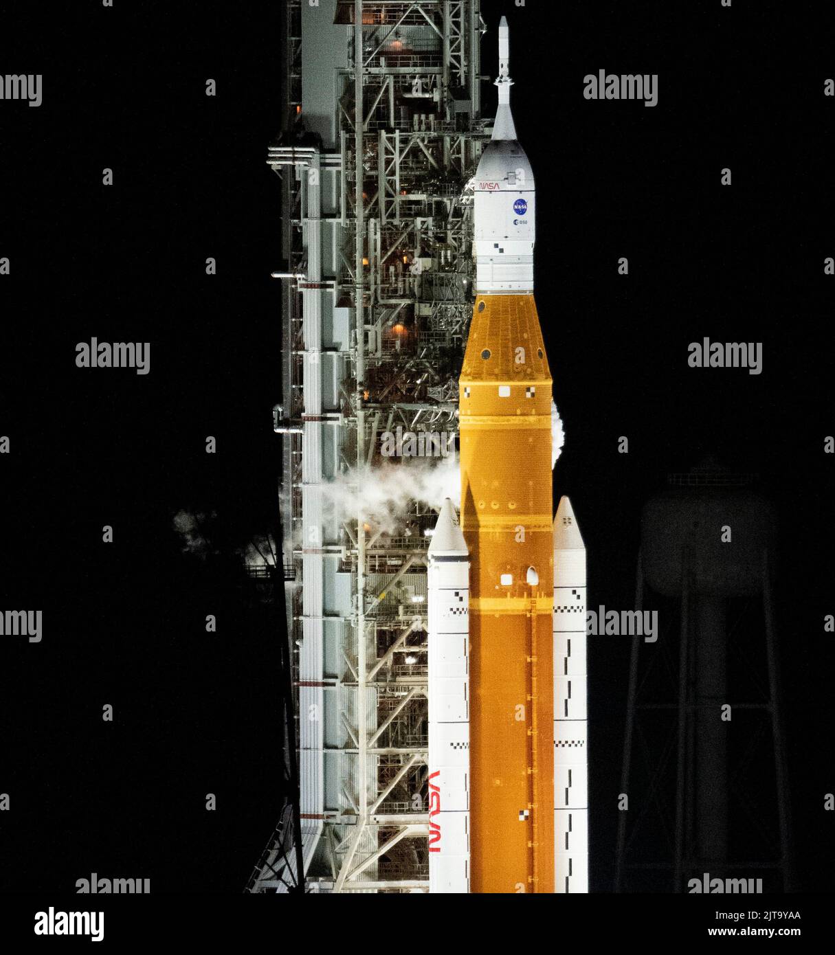 Florida, USA. 29th Aug, 2022. NASA s Space Launch System (SLS) rocket ...