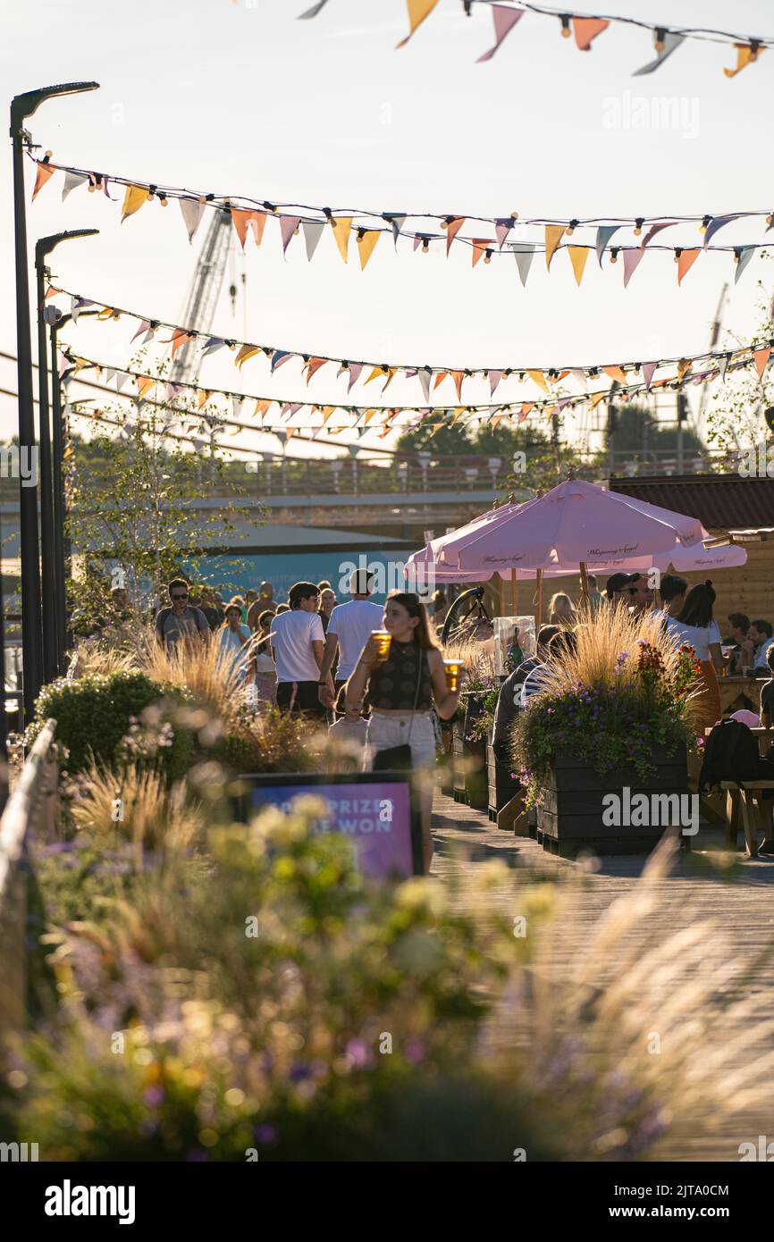 Bars, parasols, bunting and good vibes at Battersea Power Station's ...