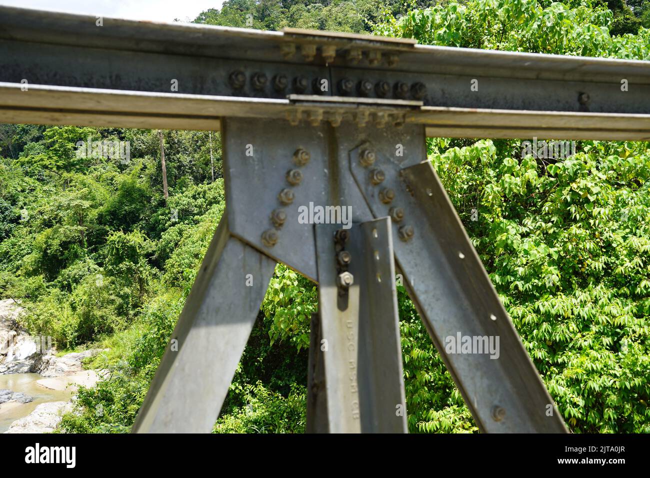 Steel Truss Connection With Double Angle members Stock Photo - Alamy