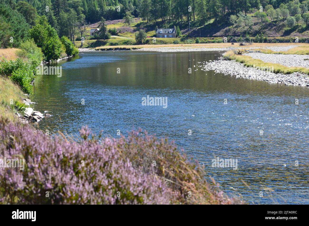 River Dee near Braemar, The Cairngorms National Park, Scotland Stock ...