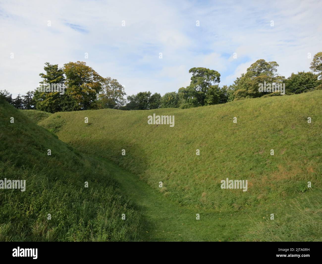 The Peddars Way National Trail long distance footpath. Norfolk. England ...