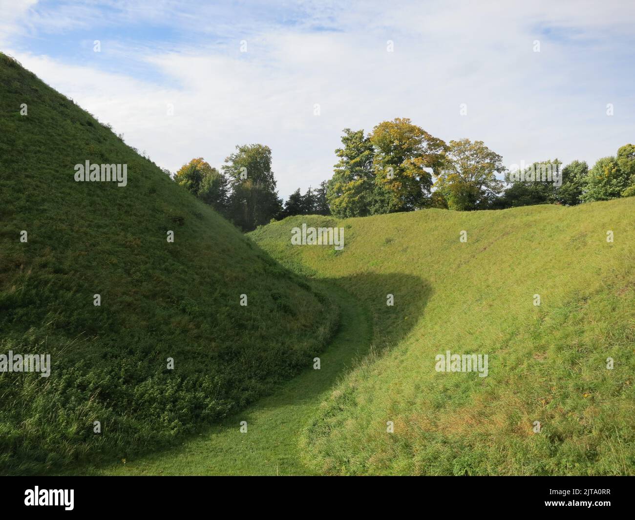 The Peddars Way National Trail long distance footpath. Norfolk. England ...