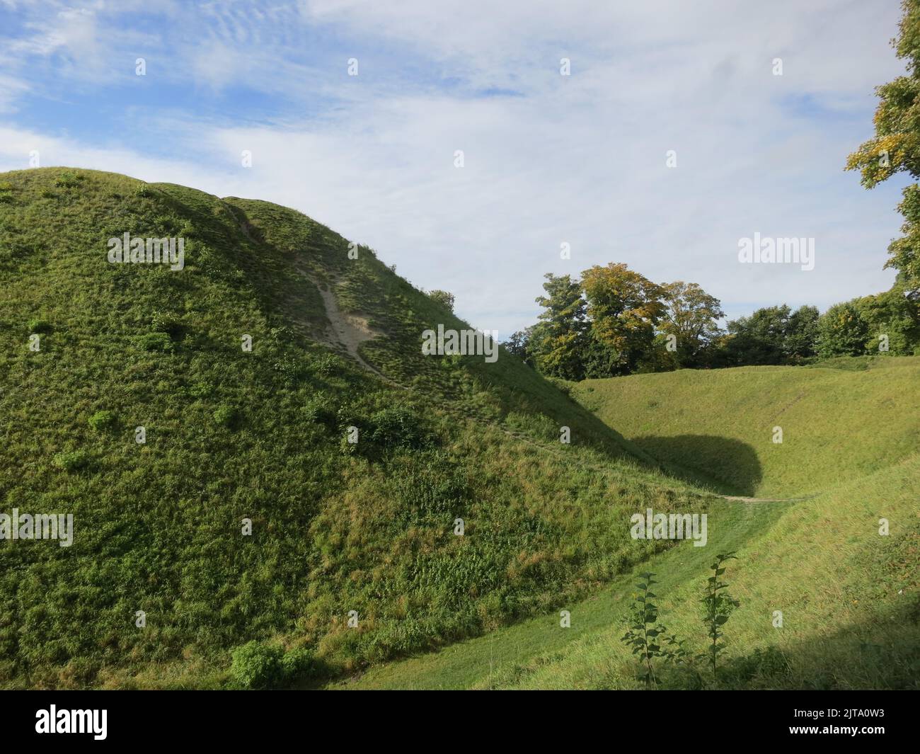 The Peddars Way National Trail long distance footpath. Norfolk. England ...
