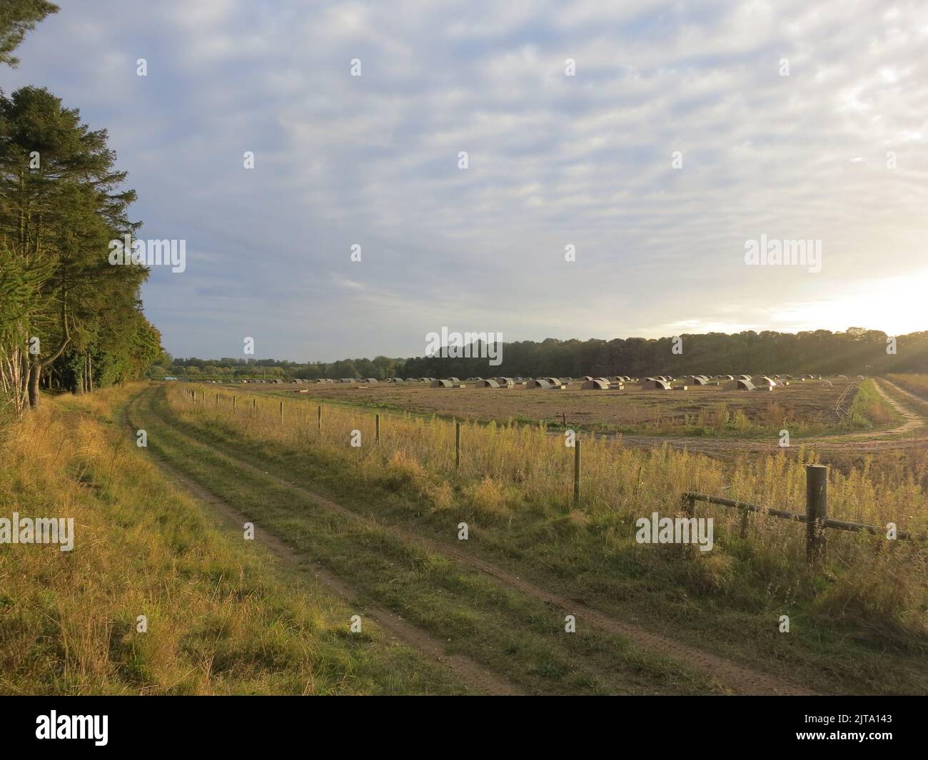 The Peddars Way National Trail long distance footpath. Norfolk. England ...
