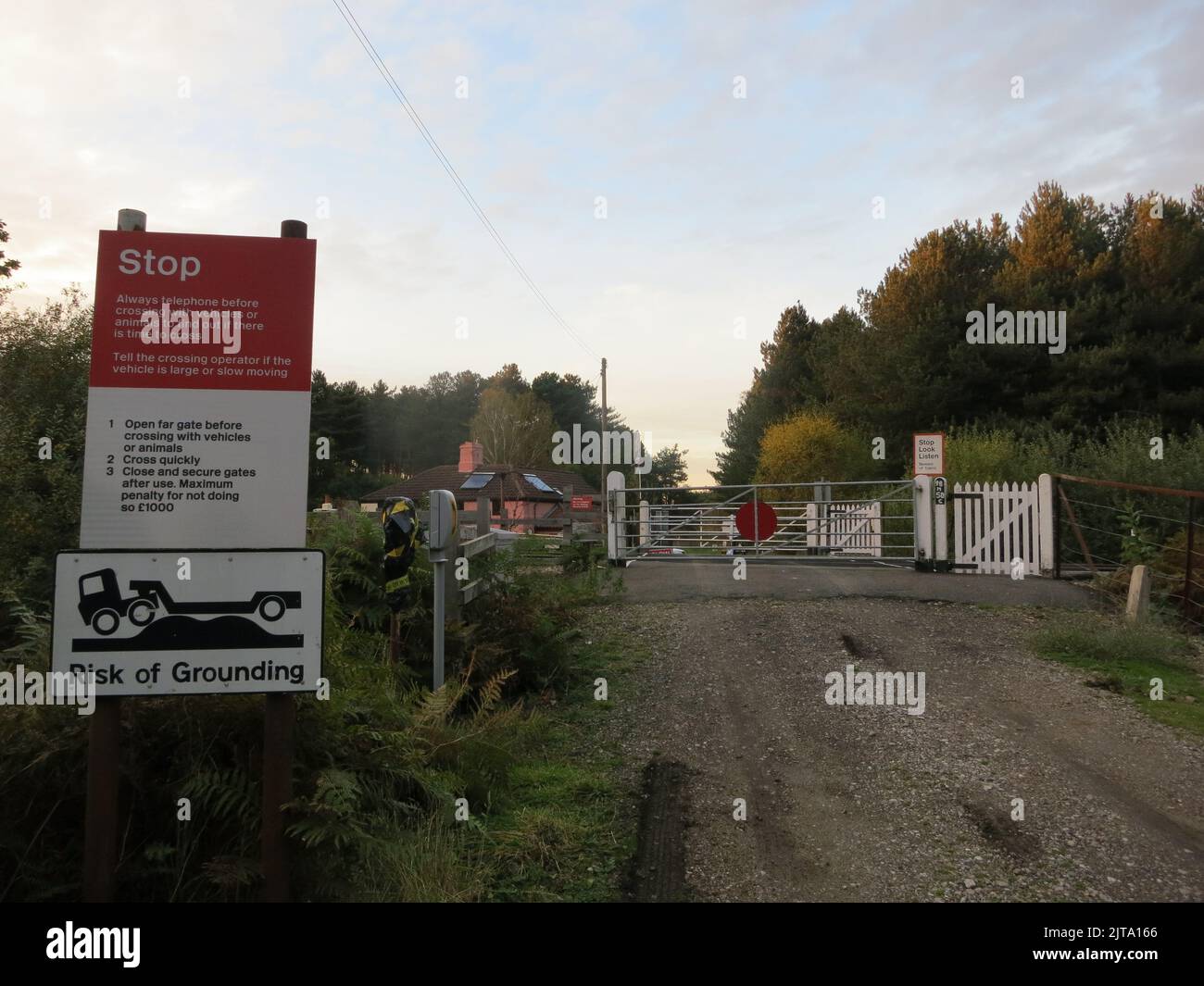 The Peddars Way National Trail long distance footpath. Norfolk. England ...