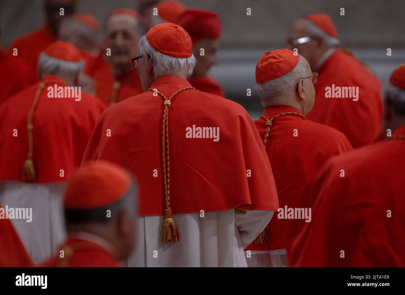 Vatican City, Vatican, 27 August 2022. Cardinals during a consistory ...