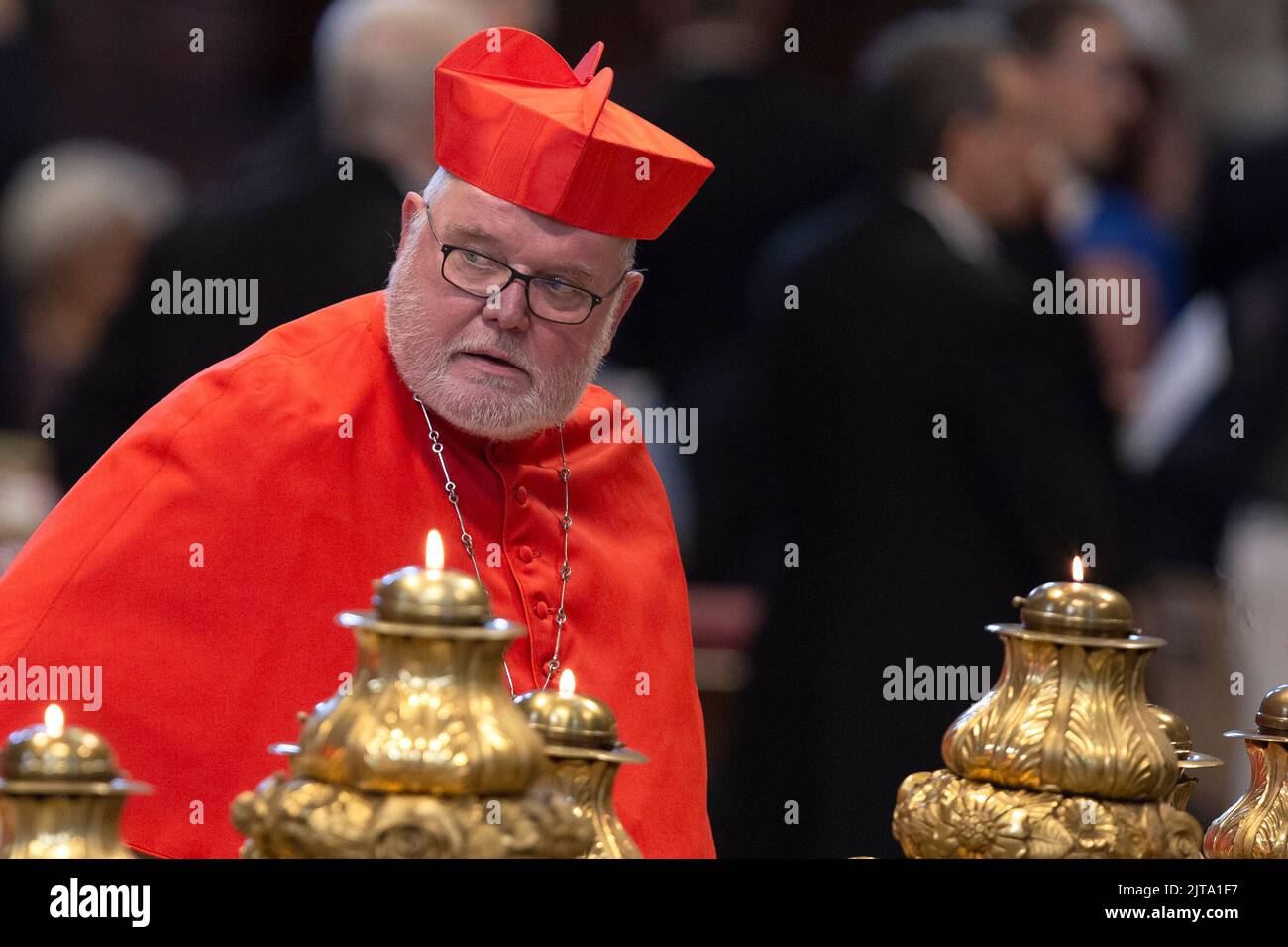 Vatican City, Vatican, 27 August 2022. Cardinal Reinhard Marx arrives ...