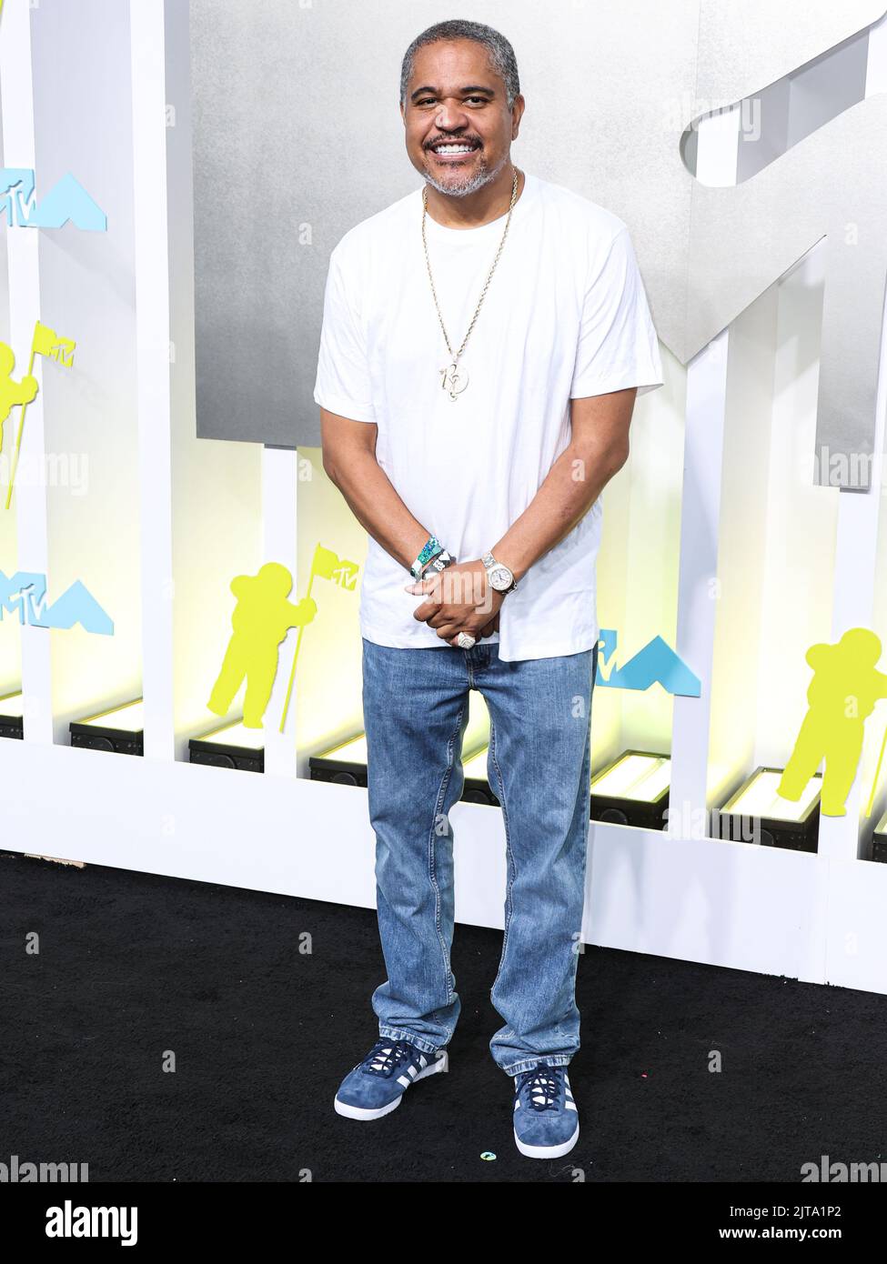 NEWARK, NEW JERSEY, USA - AUGUST 28: Irv Gotti arrives at the 2022 MTV ...