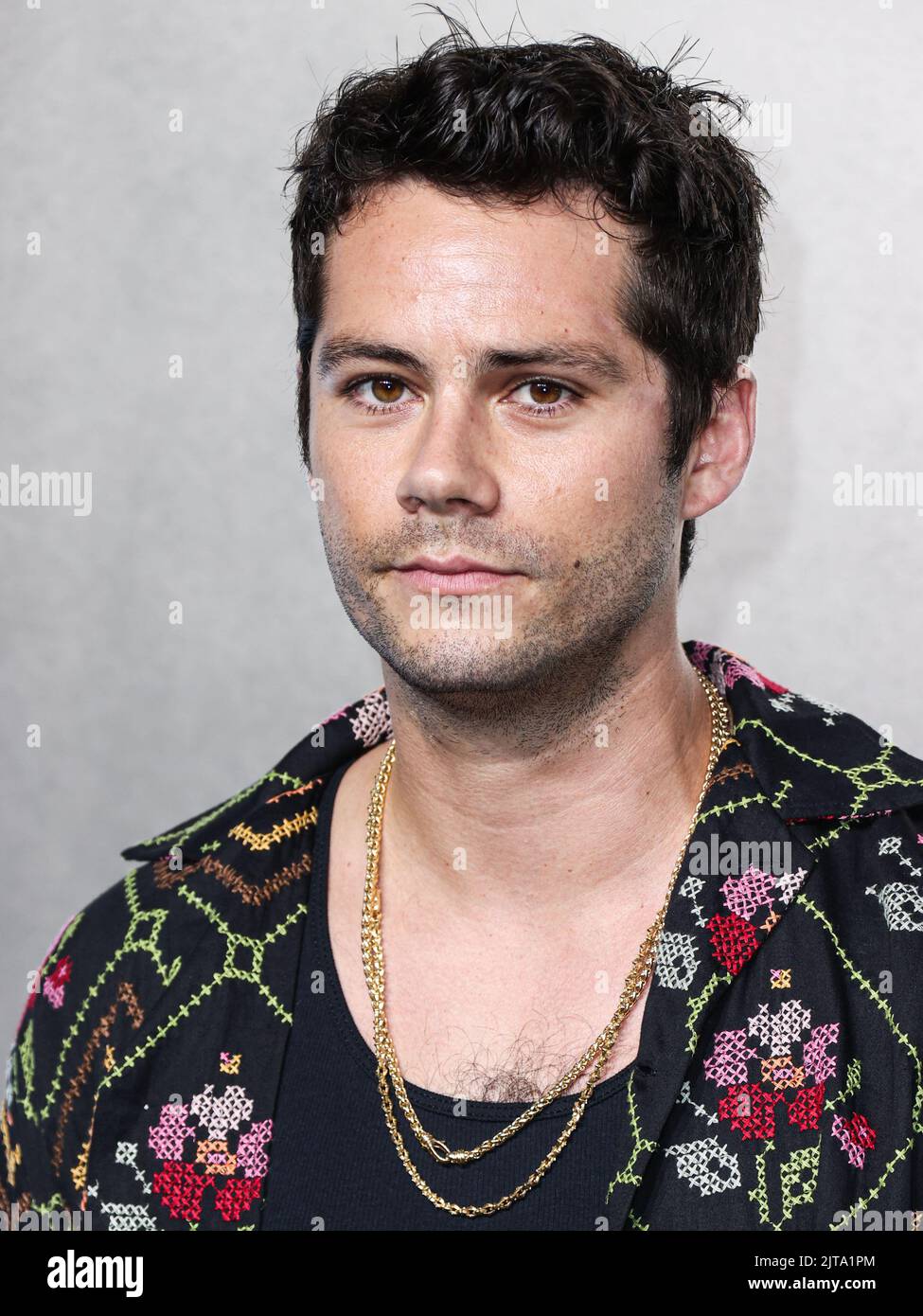 NEWARK, NEW JERSEY, USA - AUGUST 28: Dylan O'Brien arrives at the 2022 MTV Video Music Awards ...