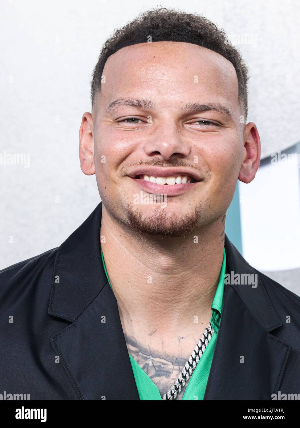 NEWARK, NEW JERSEY, USA - AUGUST 28: Kane Brown arrives at the 2022 MTV ...